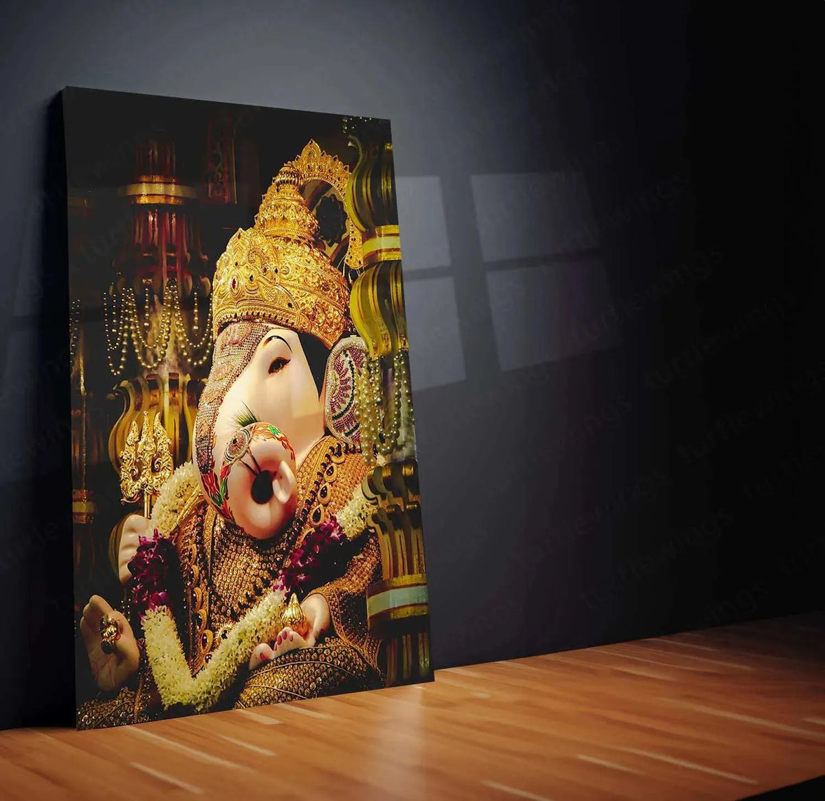 Bappa Metal Poster – Divine Lord Ganesha Wall Art | Hindu Spiritual De ...