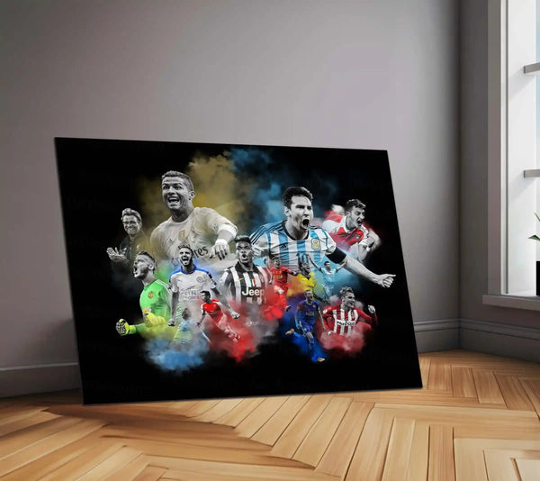 Beautiful Football – Metal Frame | Artistic Football Wall Poster | Sty ...