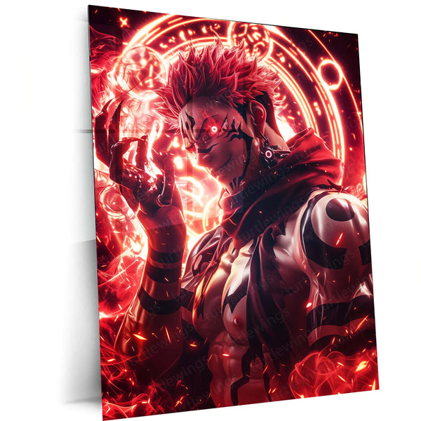 Anime Metal Poster | Ryomen Sukuna Metal Poster | Jujutsu Kaisen Villa ...