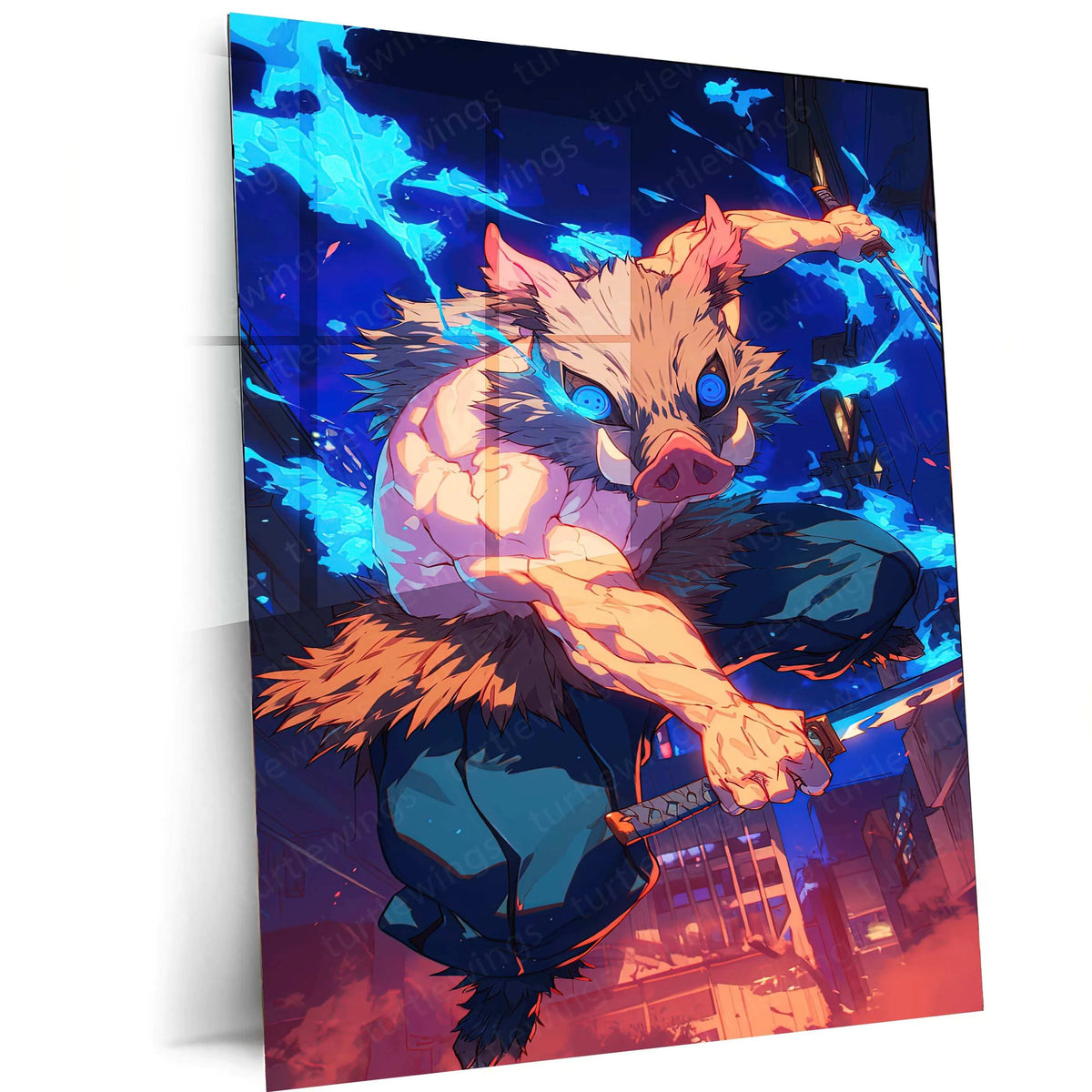 Demon Slayer Metal Poster – The Battle Against Demons – TURTLEWINGS
