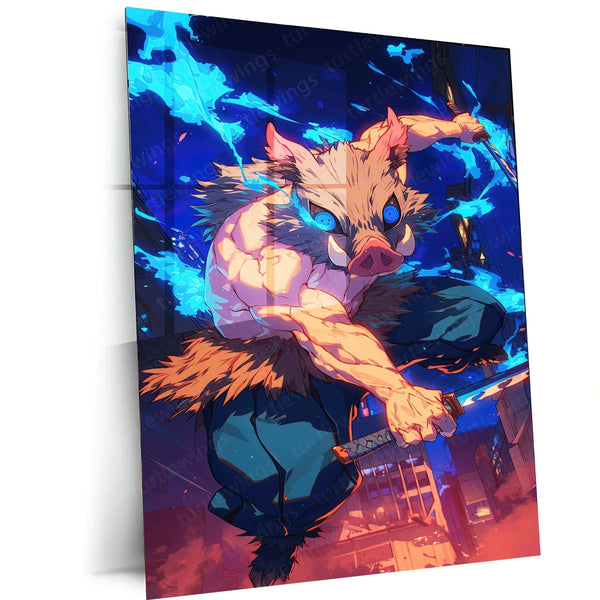 Demon Slayer Metal Poster – The Battle Against Demons – TURTLEWINGS