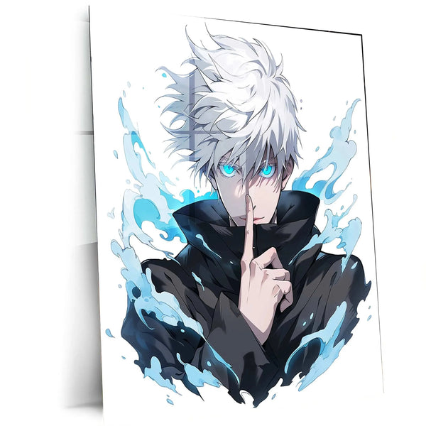 Satoru Gojo Metal Poster | Jujutsu Kaisen Anime Wall Art | Limitless S ...