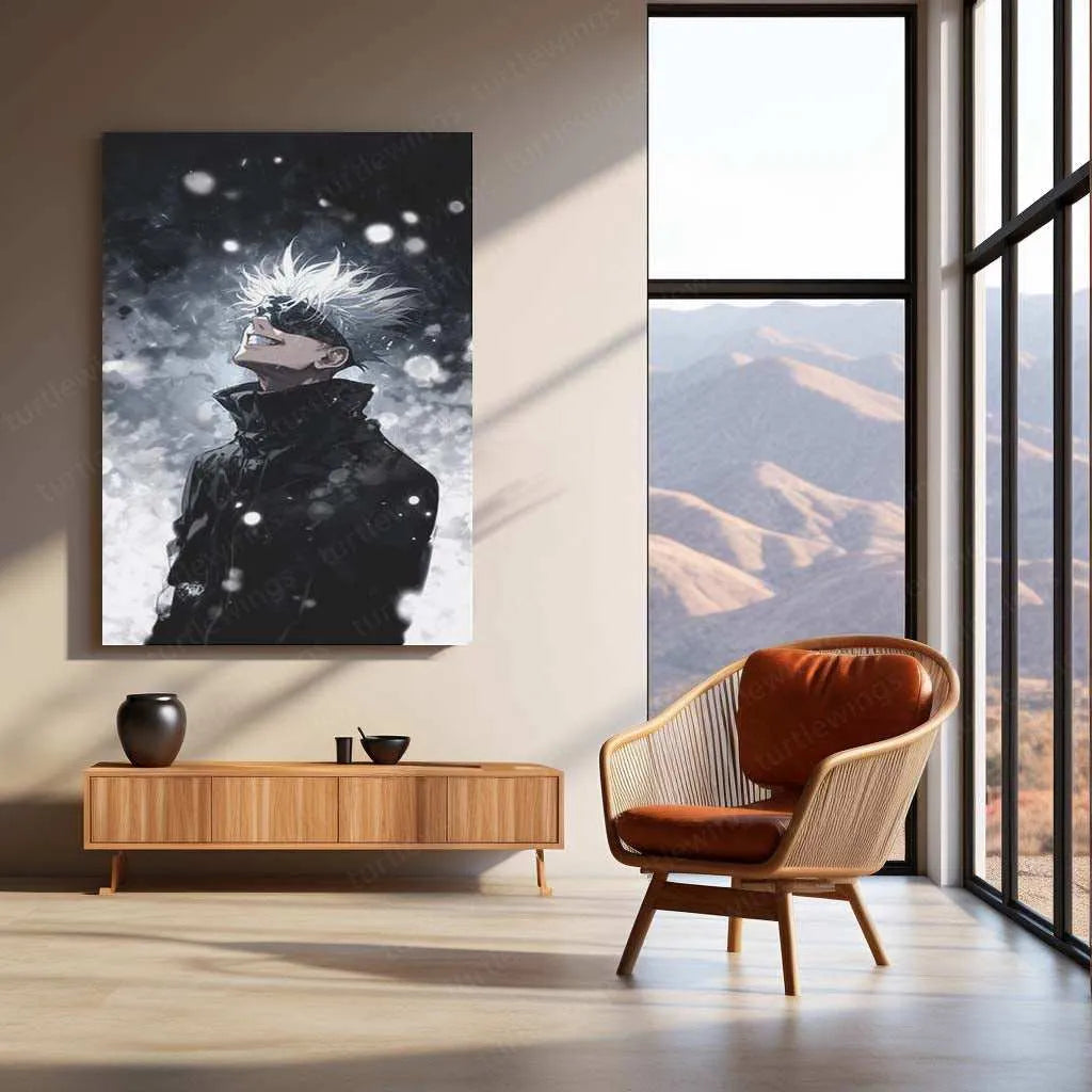 Gojo Satoru Metal Poster – Iconic Jujutsu Kaisen Character Art | Power ...