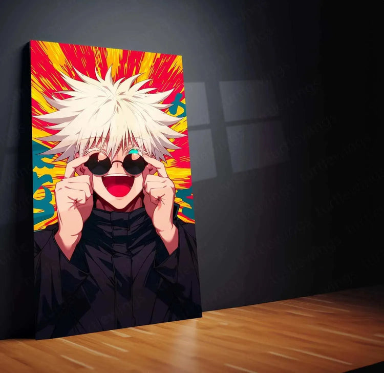 Gojo Satoru Metal Poster – Iconic Jujutsu Kaisen Character Art | Power ...