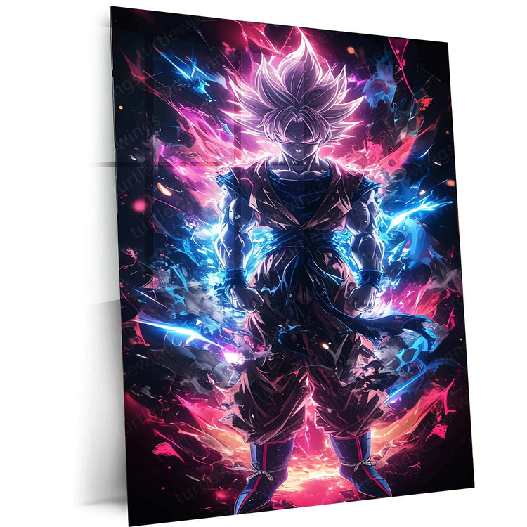 Goku Metal Poster – Iconic Dragon Ball Z Art | Powerful Super Saiyan W ...