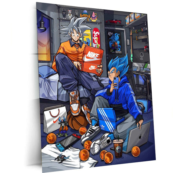 Goku x Vegeta Metal Poster – Ultimate Dragon Ball Z Rivalry Art | Saiy ...