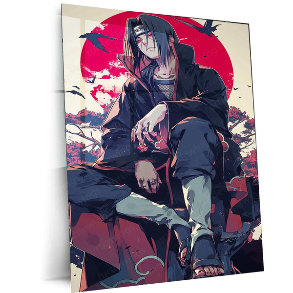 Itachi Uchiha Metal Poster – Naruto Shippuden | Legendary Ninja Wall A ...