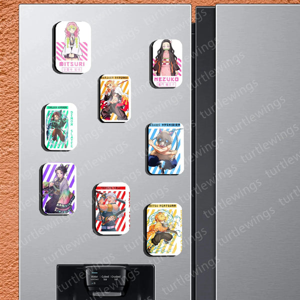 The demon Slayer Ultimate Character Set HD Metal Fridge Magnets ( 46 U ...