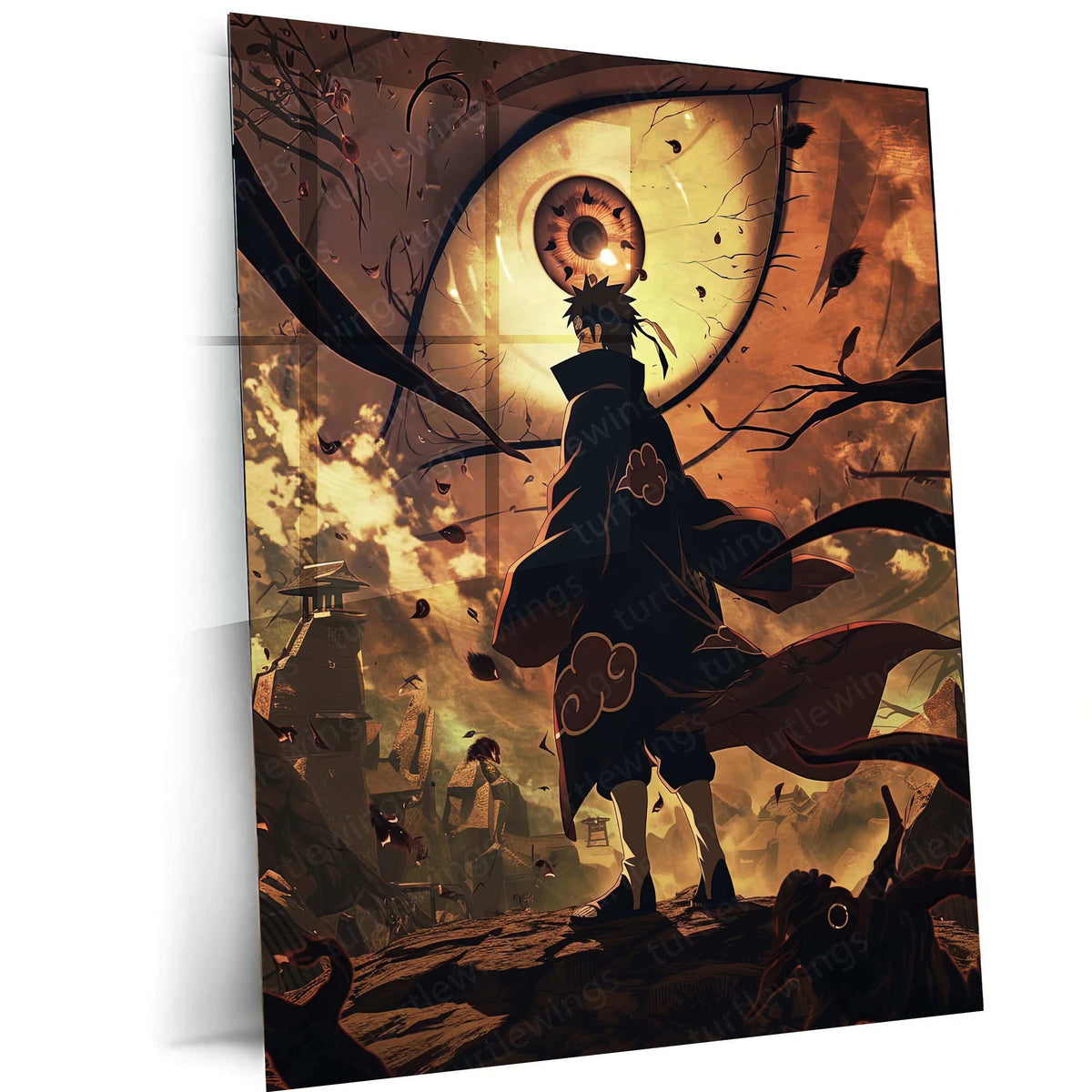 Obito Uchiha Metal Poster – The Shinobi Who Endured the Darkness ...