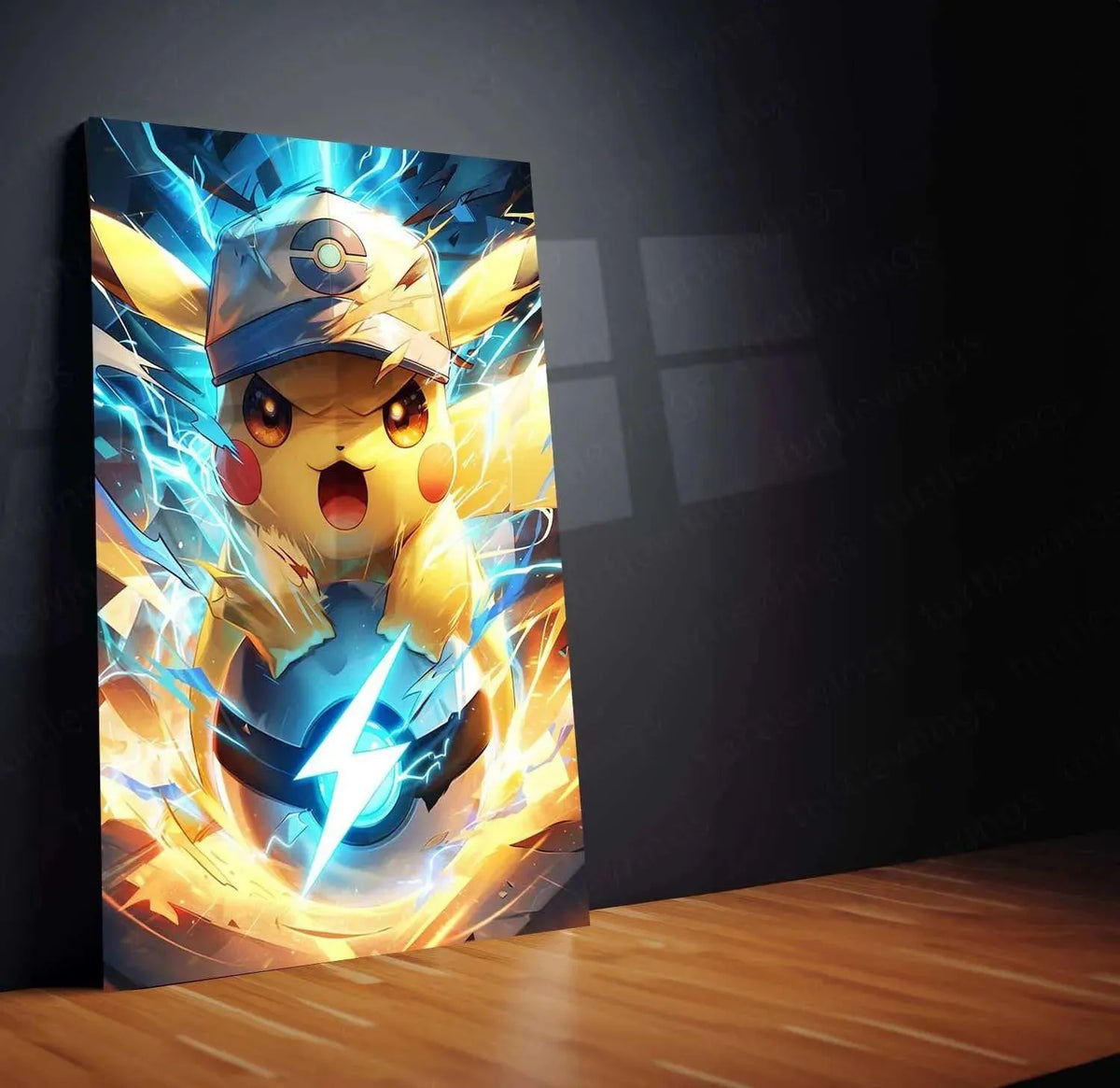 Pikachu Metal Poster – Iconic Electric Pokémon | Cute Pikachu Anime Wa ...