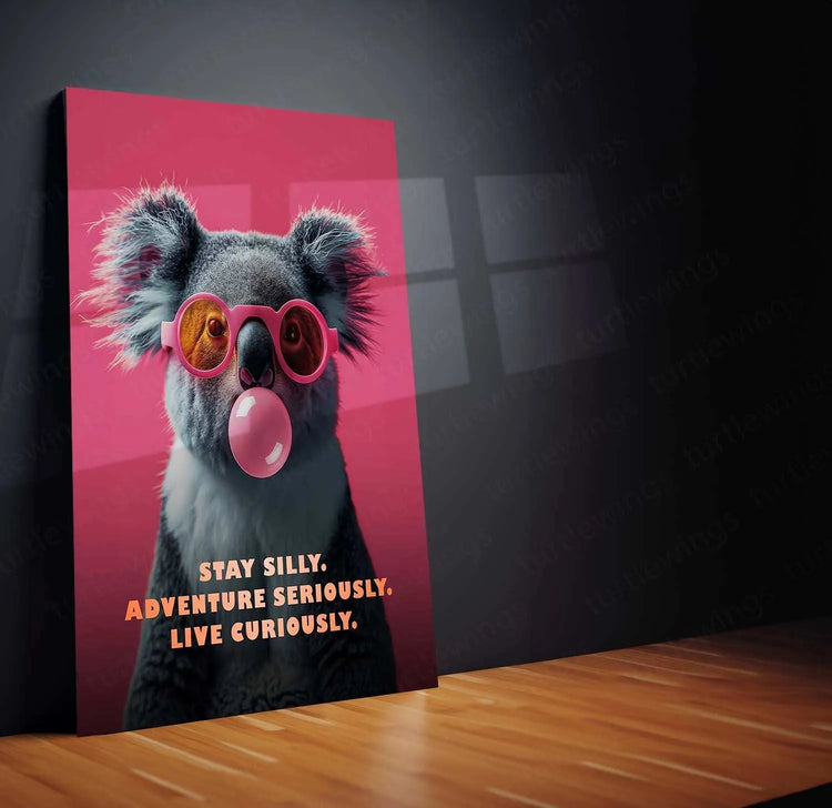 Koala Portrait – Anthony Burrill Style Artwork by Pinch – TURTLEWINGS