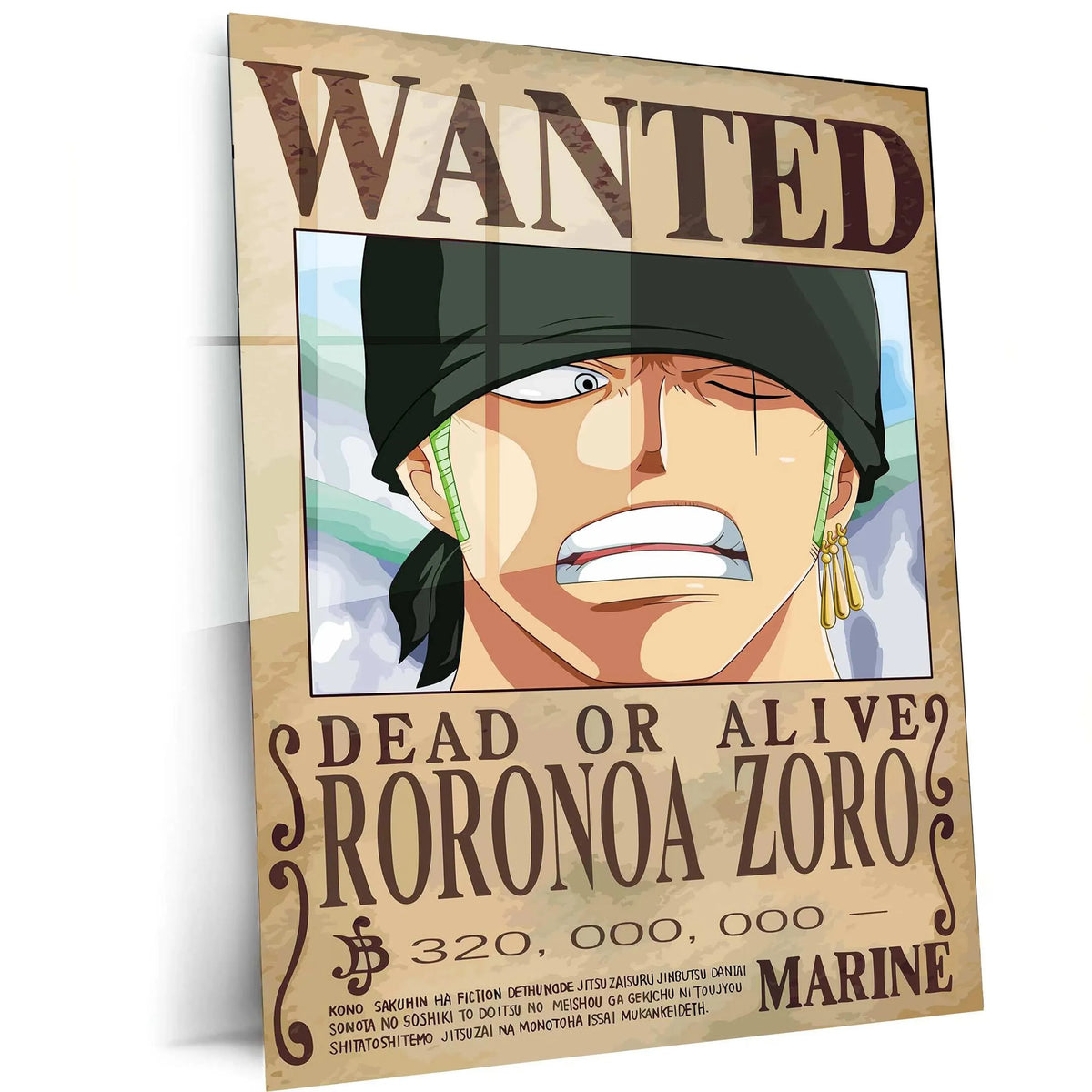 zoro Metal Poster | One Piece Awakening Art | Joy Boy Anime Wall Decor ...