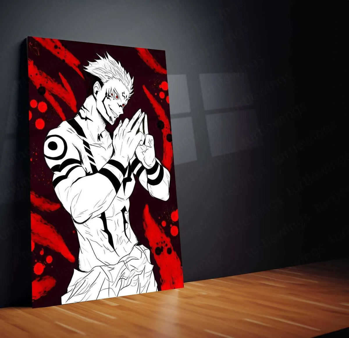 Ryomen Sukuna – Jujutsu Kaisen Metal Poster – TURTLEWINGS