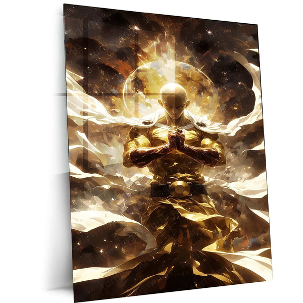 Saitama Metal Poster – One Punch Man | Epic Hero Art | Iconic Saitama ...