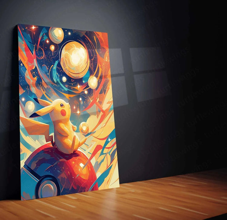 Pikachu Pokémon Illustration Poster – Gazing into the Electric Future ...