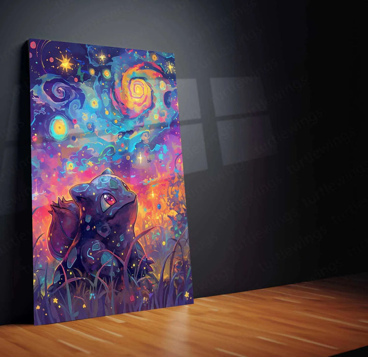 Bulbasaur Oil Painting Poster – Vintage Pokémon Art Illustration ...