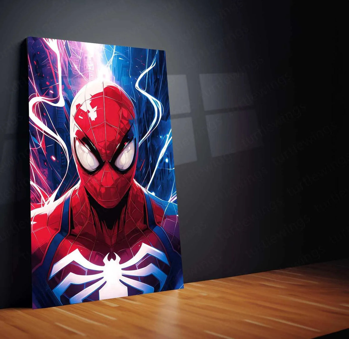 Spider-Man Metal Poster – Web-Slinging Hero | Marvel Comics Wall Art ...