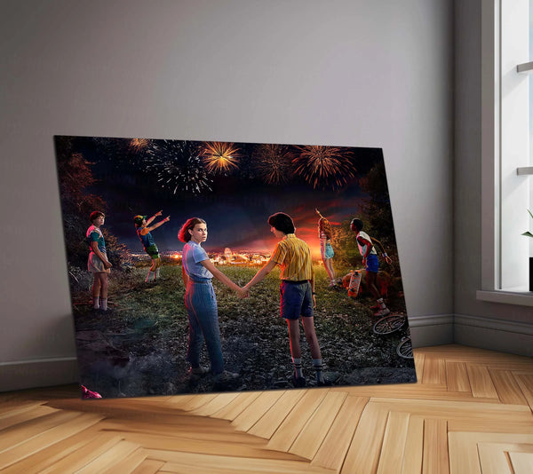 Stranger Things Season 3 (2019) – Metal Frame | Netflix Series Wall Ar ...