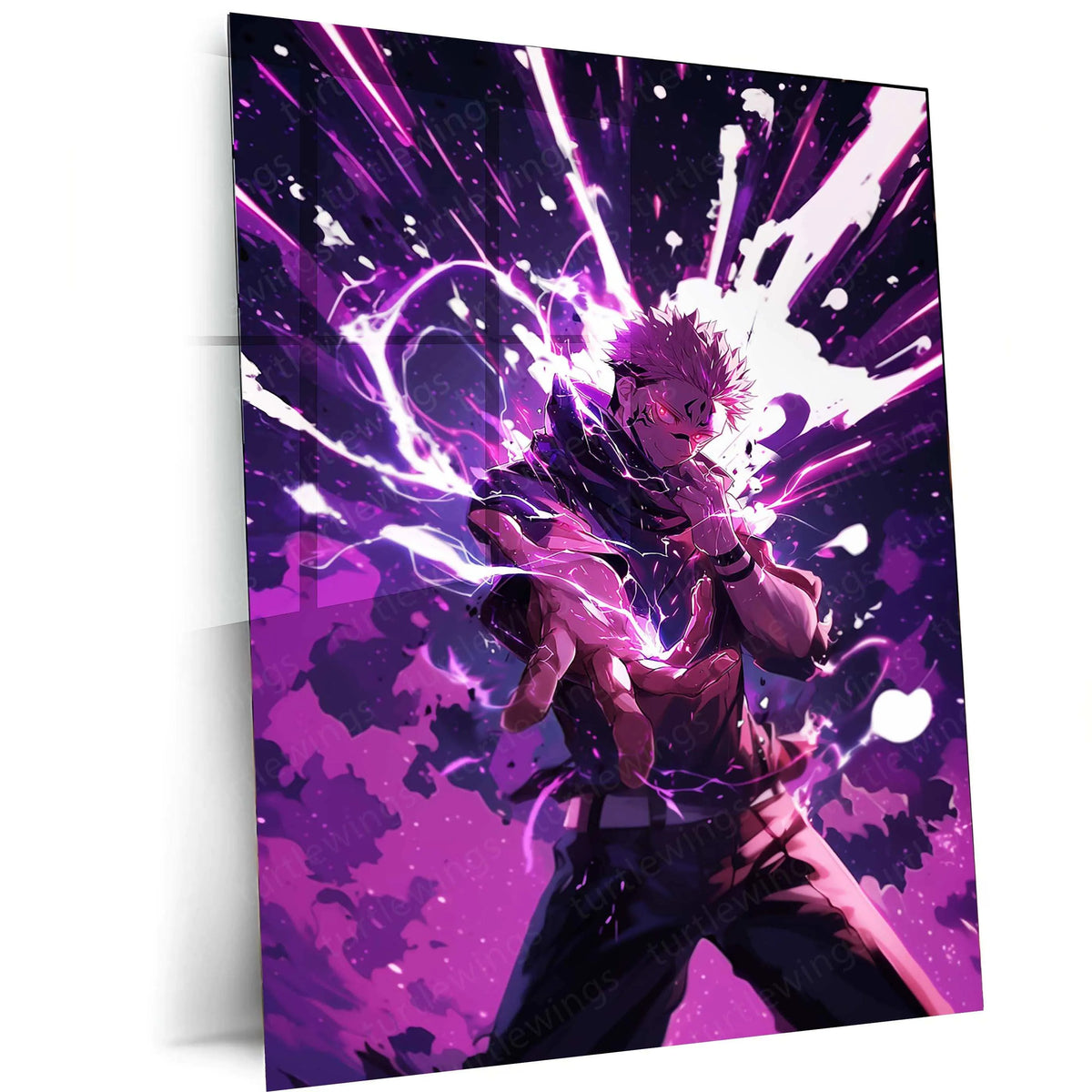 Sukuna Metal Poster – King of Curses | Jujutsu Kaisen Wall Art | Dark ...