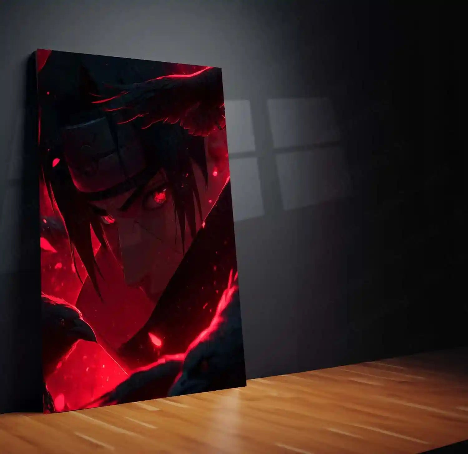 Itachi Uchiha Close-Up Metal Frame – Naruto Anime Poster – TURTLEWINGS