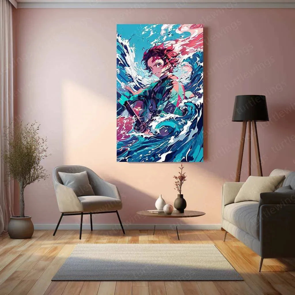 Tanjiro Metal Poster – Demon Slayer Hero | Tanjiro Kamado Wall Art | P ...