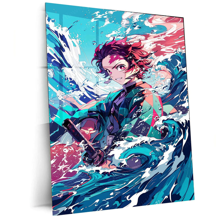 Tanjiro Metal Poster – Demon Slayer Hero | Tanjiro Kamado Wall Art | P ...