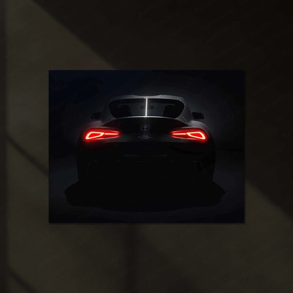 Toyota Supra Neon LED Metal Poster – TURTLEWINGS