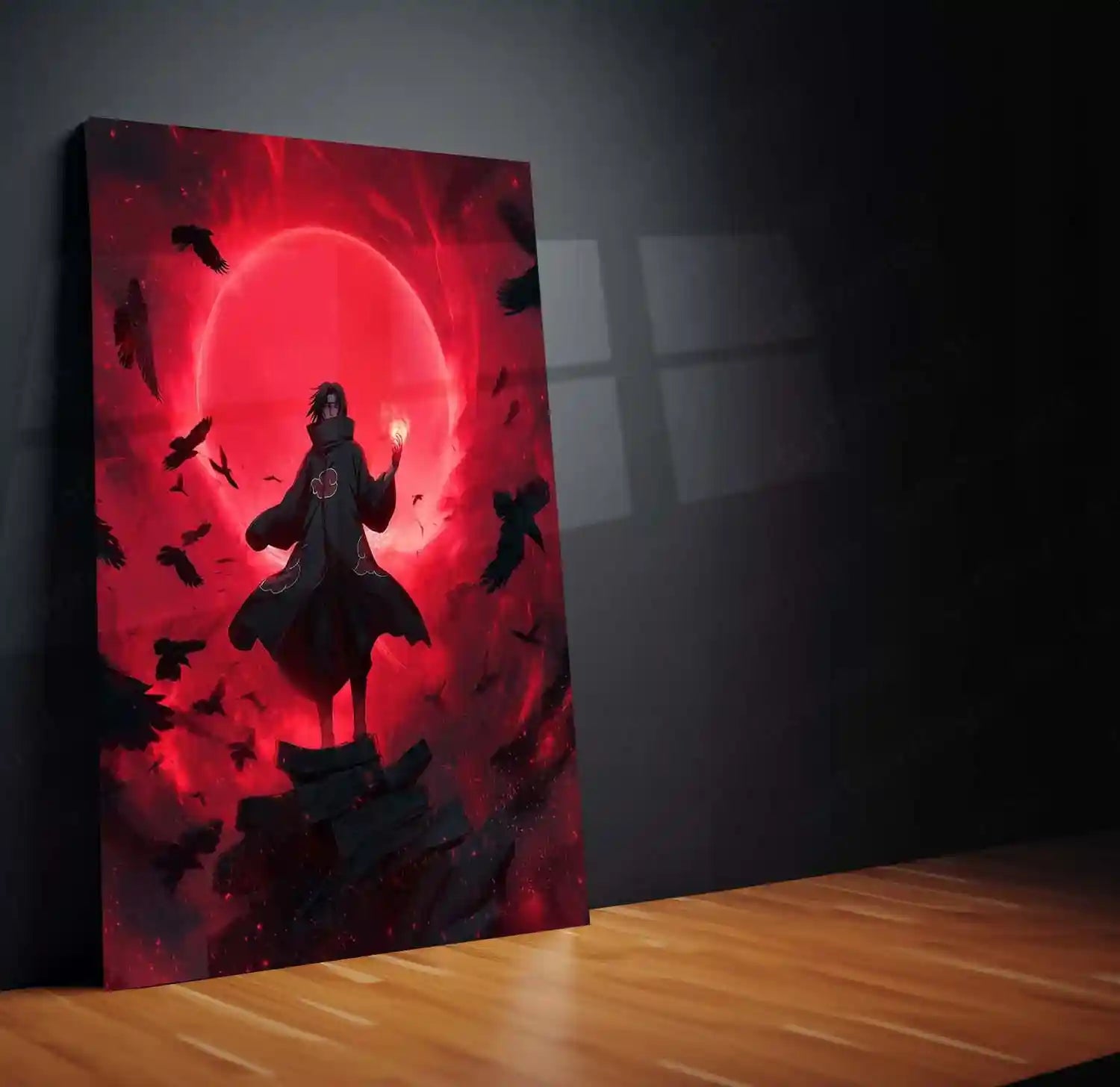 Itachi Uchiha Heroic Full-Body Scene Metal Frame – Naruto Shippuden Po ...