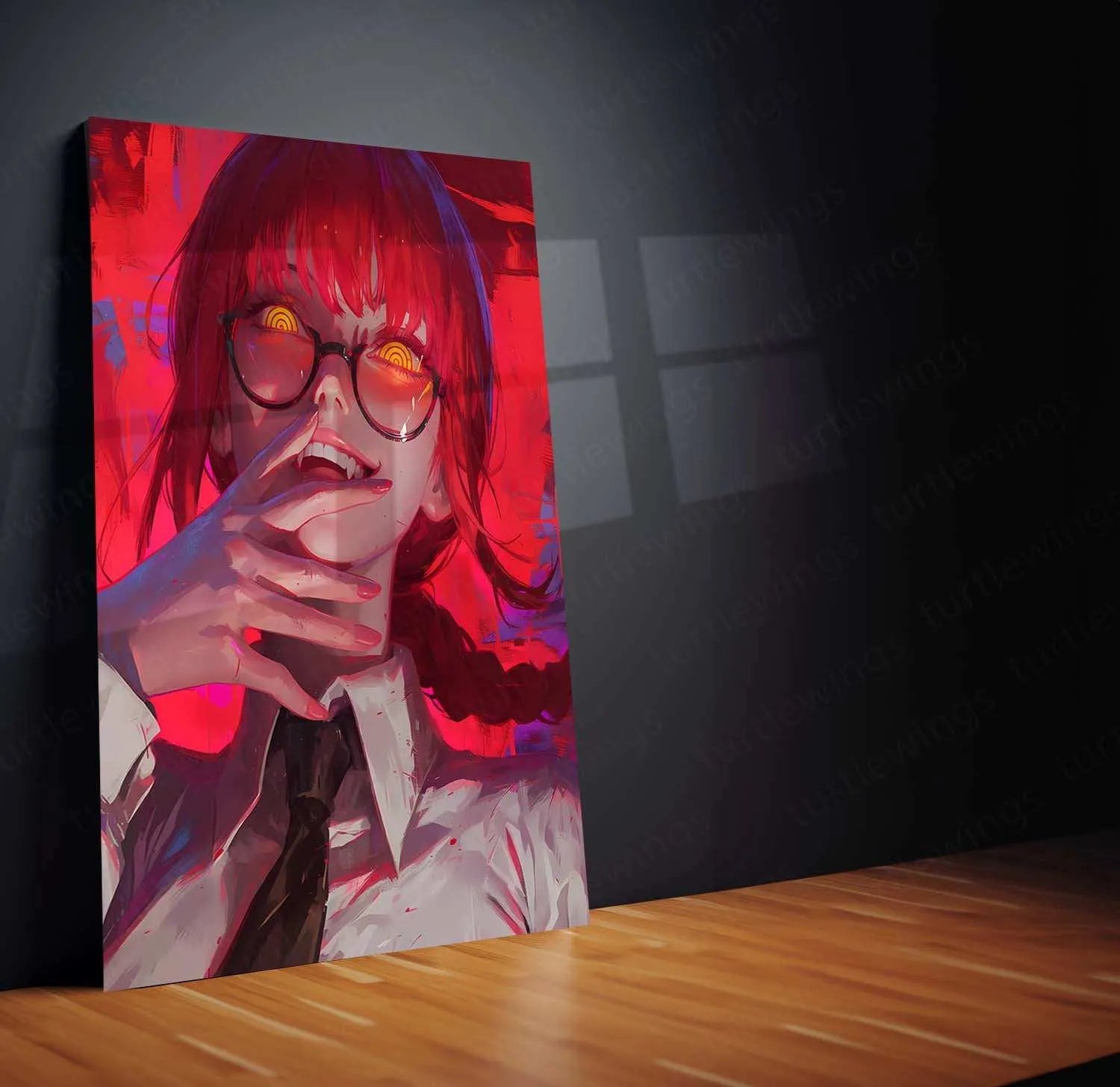 Makima Evil Laugh Poster – Chainsaw Man Anime Art, Dark and Menacing ...